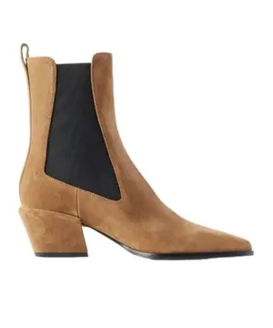 Paris Texas Suede Ankle Boots - Brown
