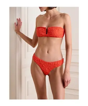 Mara Hoffman Cruz Recycled-popcorn Bikini Top