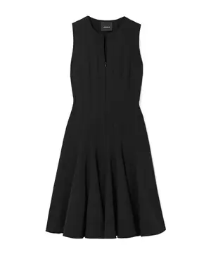 Akris Paneled Wool-blend Mini Dress - No