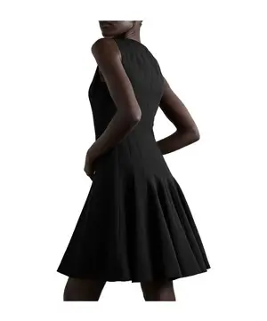 Akris Paneled Wool-blend Mini Dress