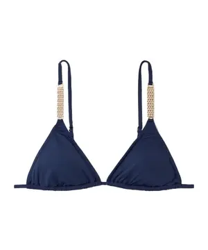 Melissa Odabash Triangular Cup Separate Top - Blue