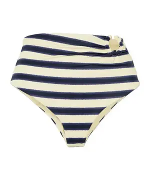 Johanna Ortiz Marinera Embellished Striped Recycled Bikini Briefs - No