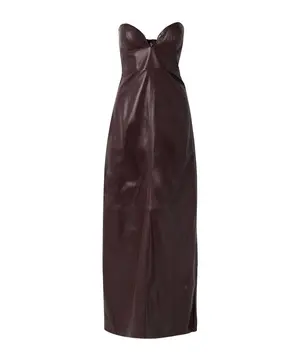 Dodo Bar Or Strapless Leather Maxi Dress - No