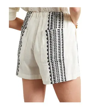 LEMLEM Striped Cotton-blend Shorts