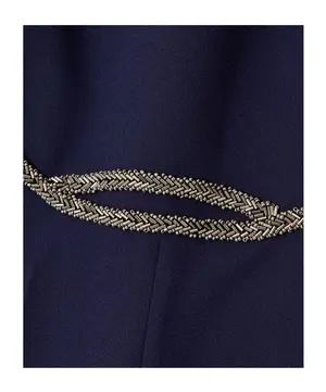 SAFIYAA LONDON Aisling Embellished Jumpsuit With Cape Effect