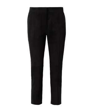 Alex Perry Cropped Slim-leg Suede Pants - No
