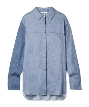 Partow Juliette Two-tone Chambray Shirt - No