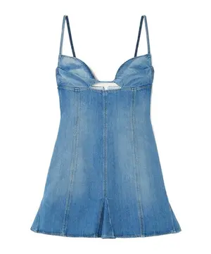 NENSI DOJAKA Paneled Denim Mini Dress - No