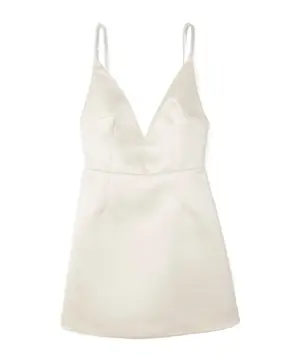 EMILIA WICKSTEAD Vero Open-back Duchesse-satin Mini Dress - No