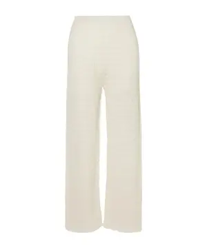 LAUREN MANOOGIAN Smocked Textured Flared Pants - No