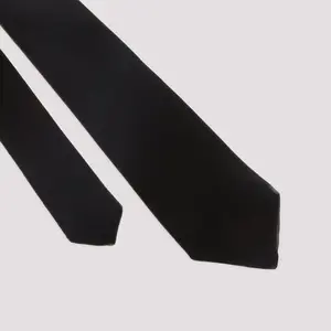 Giorgio Armani Velvet Neck Tie - Black