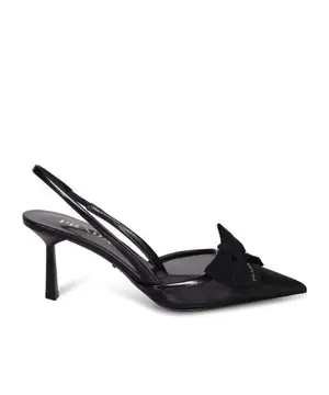 Prada Pointed-toe High-heeled Sandals - Black