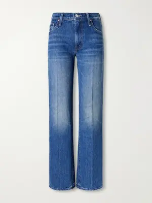 MOTHER The Rambler Skimp Mid-rise Straight-leg Jeans - Blue