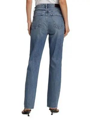 GOLDSIGN High-waisted Straight-leg Jeans