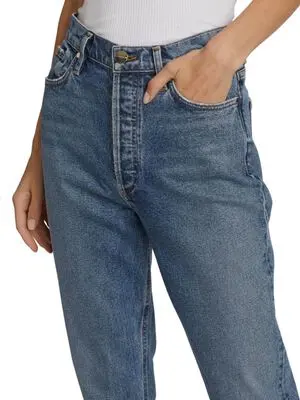 GOLDSIGN High-waisted Straight-leg Jeans