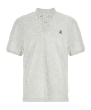 Brunello Cucinelli Logo-embroidered Short-sleeved Polo Shirt
