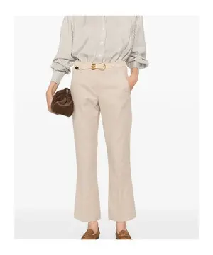 Brunello Cucinelli Pressed-crease Straight-leg Trousers