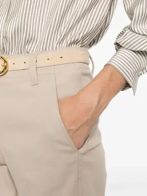 Brunello Cucinelli Pressed-crease Straight-leg Trousers