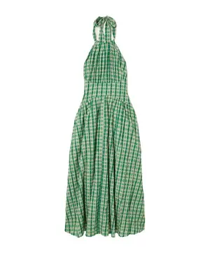 Rosie Assoulin Halterneck Midi Dress - Green