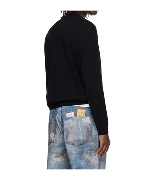 Andersson Bell Heart Pattern Crew Neck Sweater