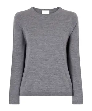 ALLUDE Wool Sweater - Gray