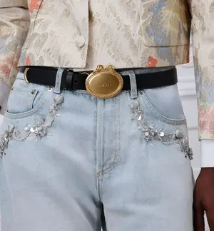 Dior Medaillon Belt - Black