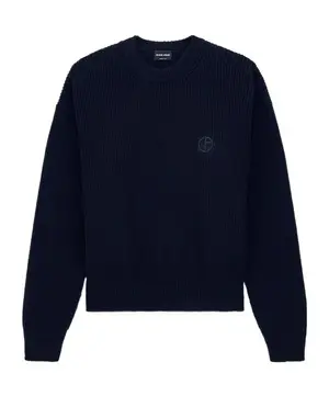 Giorgio Armani Virgin Wool Half Cardigan Stitch Sweater