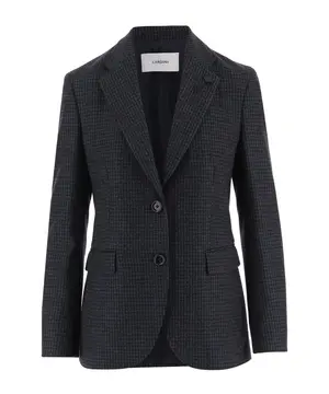 LARDINI Houndstooth Single-breasted Blazer