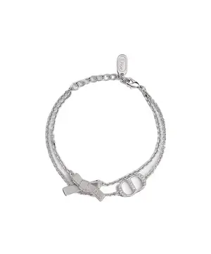 Dior Cd Signature Bow Bracelet - Gray