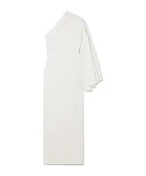 Solace Elisa One-sleeve Crepe Gown - No