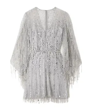 Jenny Packham Party Evening Dress - Gray