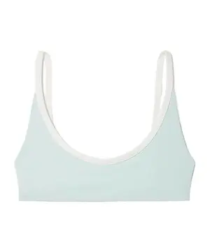 Marysia Two-tone Bikini Top - White