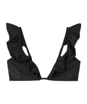 Melissa Odabash Melissa Odabash Pompano Ruffled Scalloped Bikini Top No
