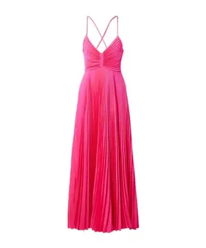 A.L.C. Cutout Pleated Maxi Dress - Pink