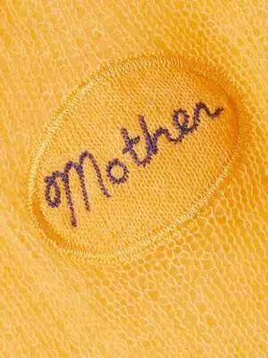 MOTHER Embroidered Open-knit Alpaca-blend Sweater