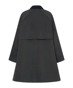 THE ROW Ina Long-sleeve Trench Coat - Ancient Black