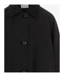 THE ROW Ina Long-sleeve Trench Coat - Ancient Black
