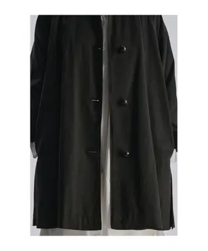 THE ROW Ina Long-sleeve Trench Coat - Ancient Black