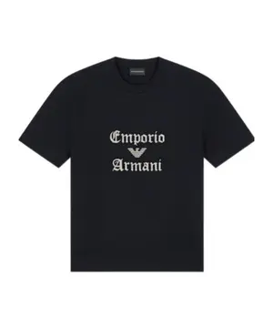 Emporio Armani Heavy Jersey T-shirt With Soft Embossed Logo