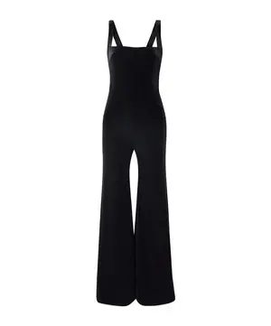Galvan Vesper Velvet Jumpsuit - No
