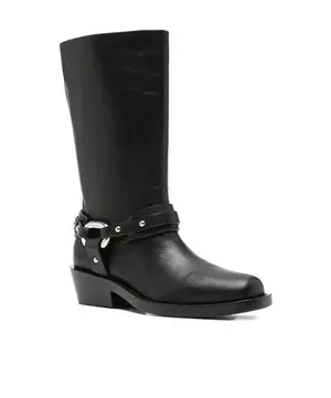Rabanne Block-heel Ankle Boots