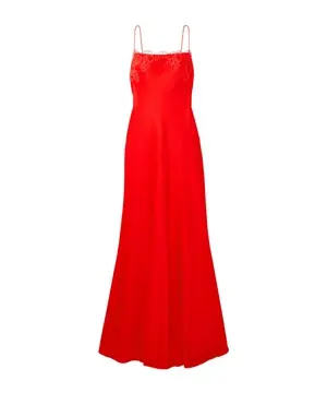 Alex Perry Long Evening Gown With Lace Trim