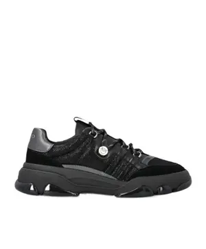Pinko Glitter-panelled Chunky Sneakers - Black