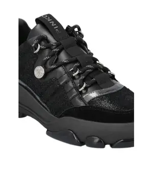 Pinko Glitter-panelled Chunky Sneakers