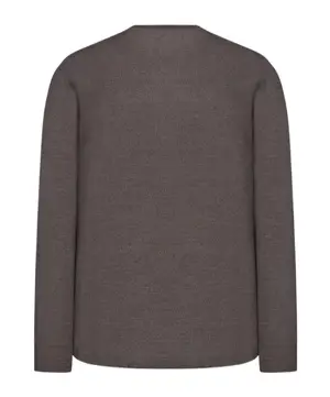 THE ROW V-neck Long Sleeve Sweater - Mixed Brown