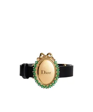 Dior Medaillon Clover Belt - Black