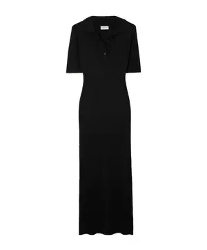 Le Kasha Ribbed Knit Maxi Dress