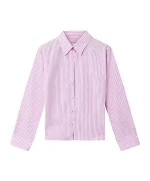 Calvin Klein Daisy Striped Cotton-poplin Shirt - No