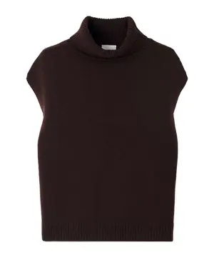 ALLUDE Wool And Cashmere-blend Turtleneck Tank