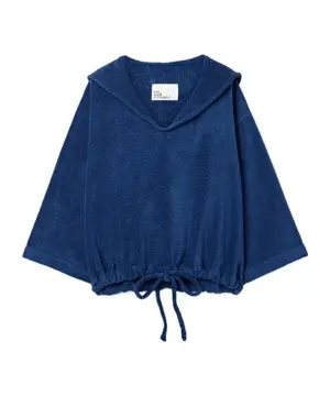 Lisa Marie Fernandez Sailor Cotton-terry Top - Blue